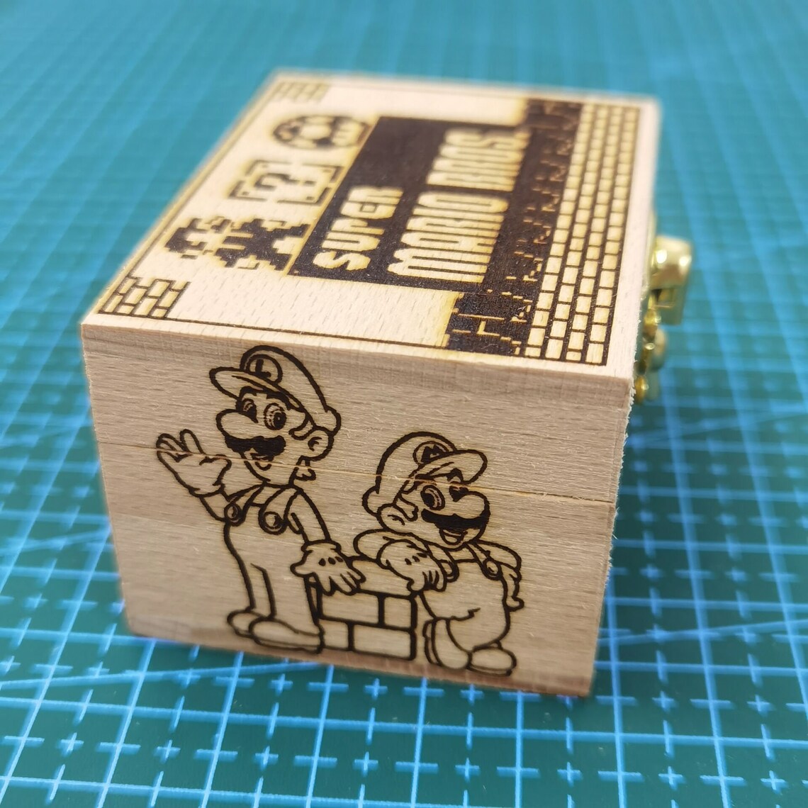 Super Mario Bros Main Theme Hand Cranked Wooden Melody Music Box ...