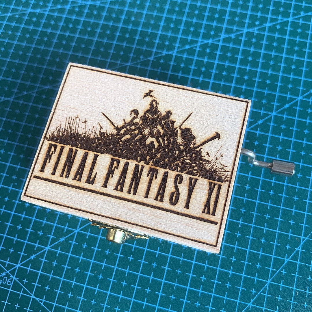 Final Fantasy XI FF11 Sarutabaruta Hand Cranked Wooden Melody Music Box ...