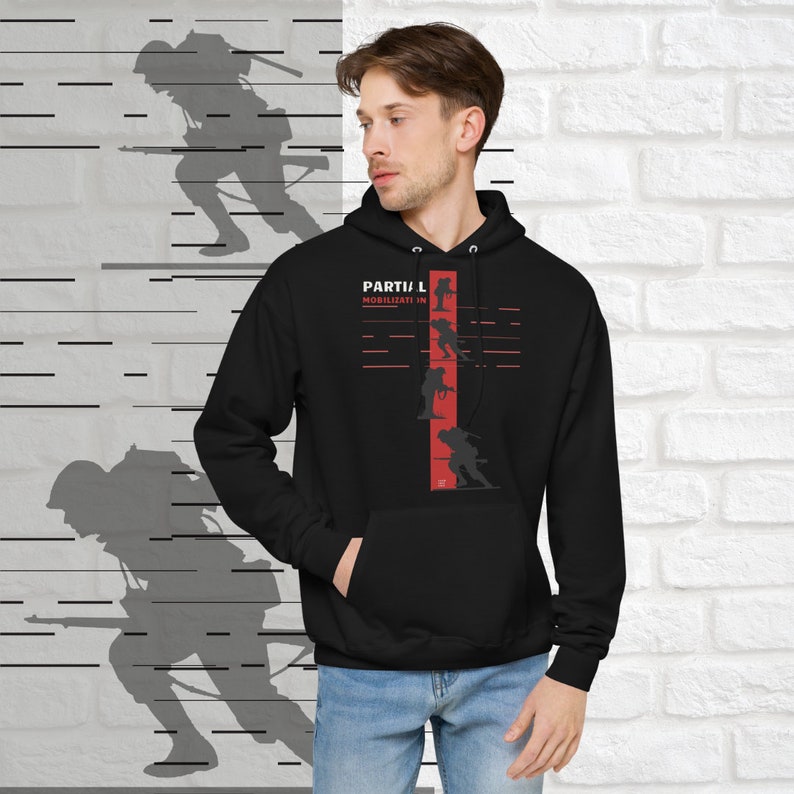 Partial Mobilization Fleece Hoodie Russia General - Etsy
