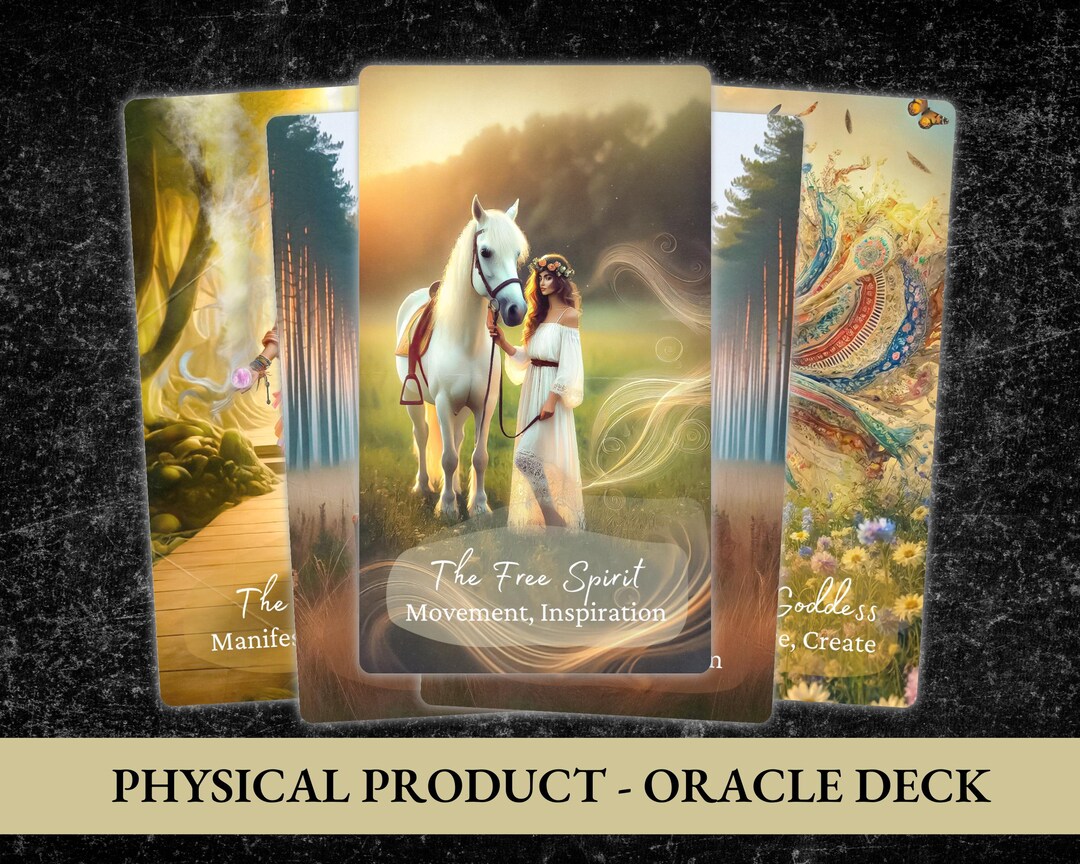 Boho Wisdom Oracle Card Deck, 78 Cards, Free Shipping, Witchy Oracle ...