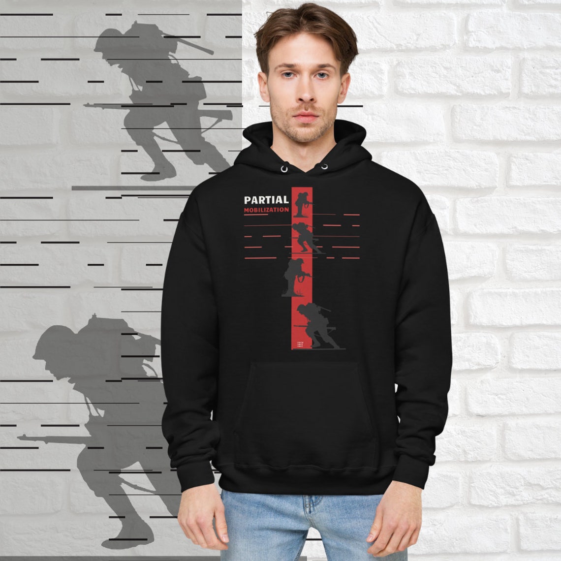 Partial Mobilization Fleece Hoodie Russia General - Etsy