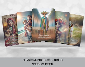 Boho Wisdom Oracle Card Deck: 78 Cards With Velvet Pouch - Etsy