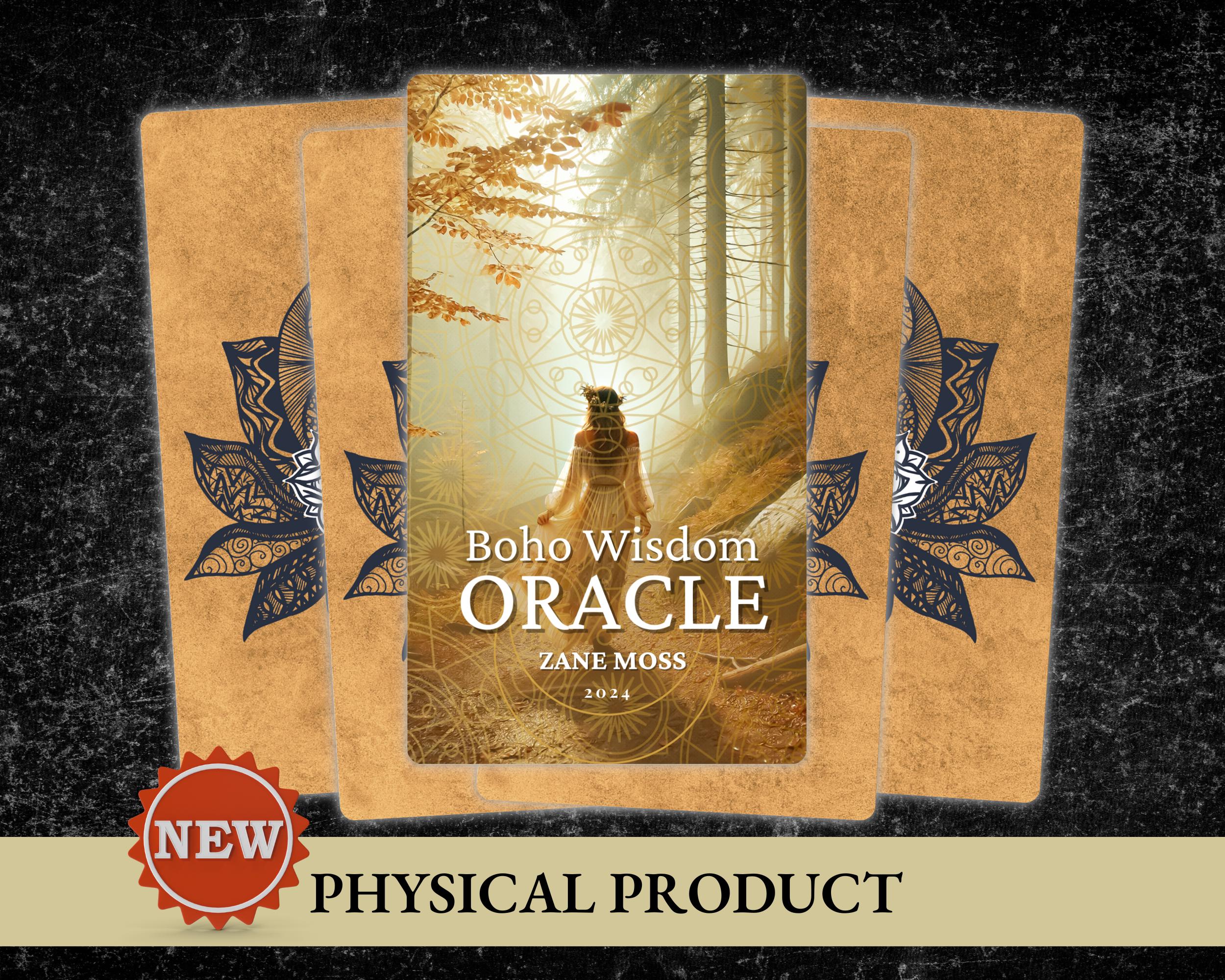 Boho Wisdom Oracle Card Deck, 78 Cards, Free Shipping, Witchy Oracle ...