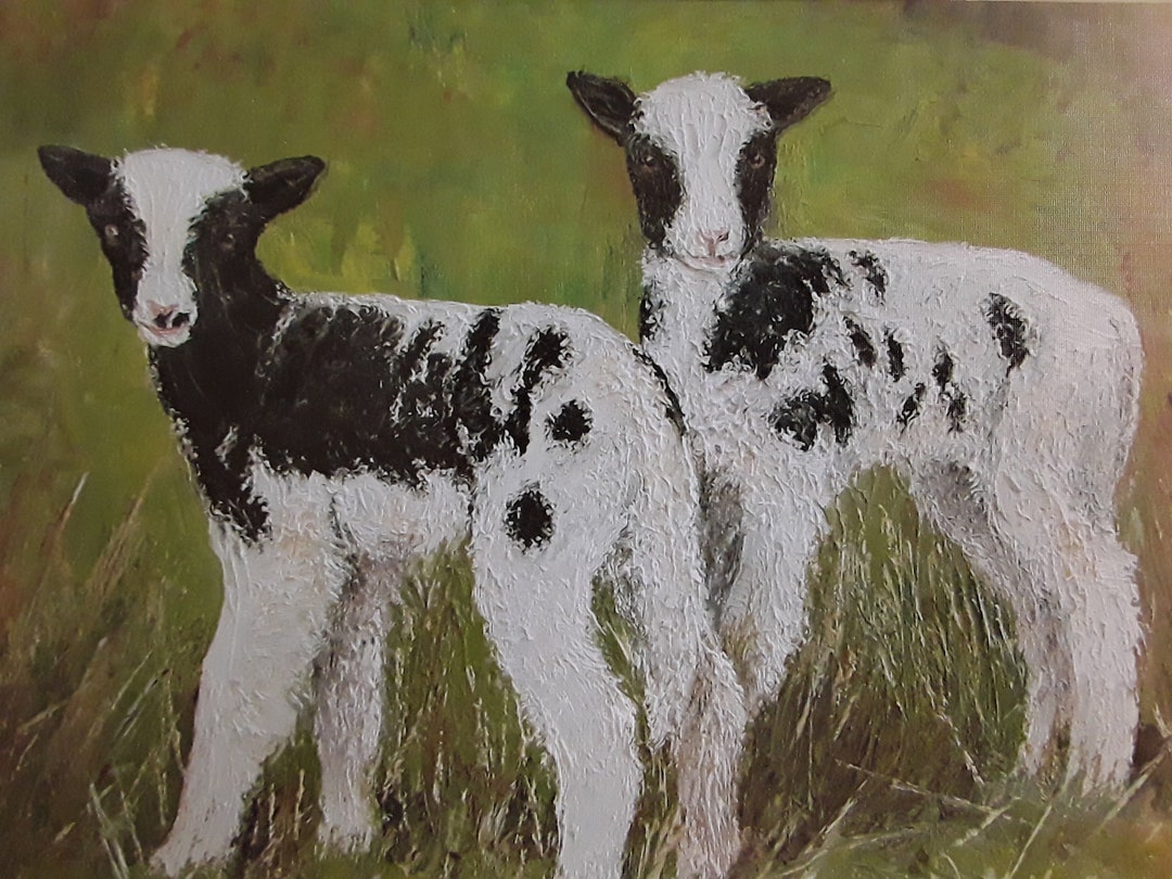 Jacob Sheep Painting. Print. Lambs. - Etsy