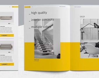 Line Sheet Indesign Template - Etsy