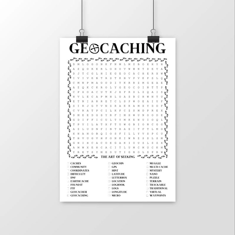 Crosswords for Geocacher the Art of Seeking Print for Geocacher ...