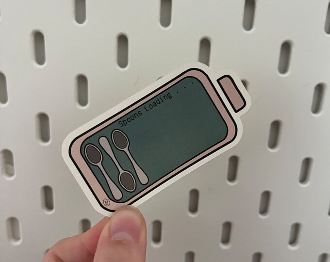 Spoons Loading Sticker Spoonie Gift Fun Disability Sticker - Etsy UK