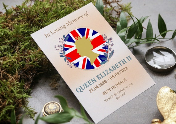 Queen Elizabeth II Print in Loving Memory of Queen Elizabeth - Etsy UK