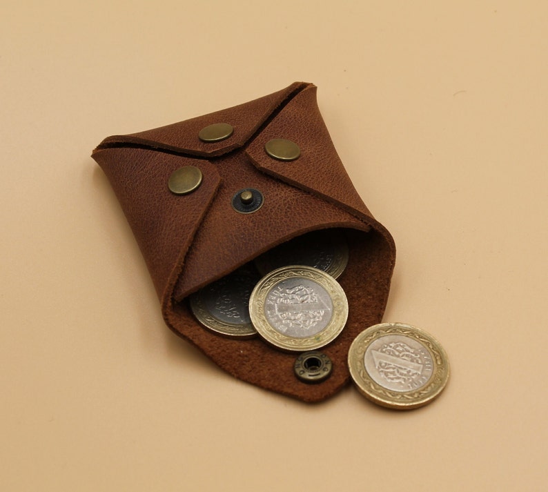 Small Jewelry Pouch, Handmade Leather Coin Pouch - Etsy