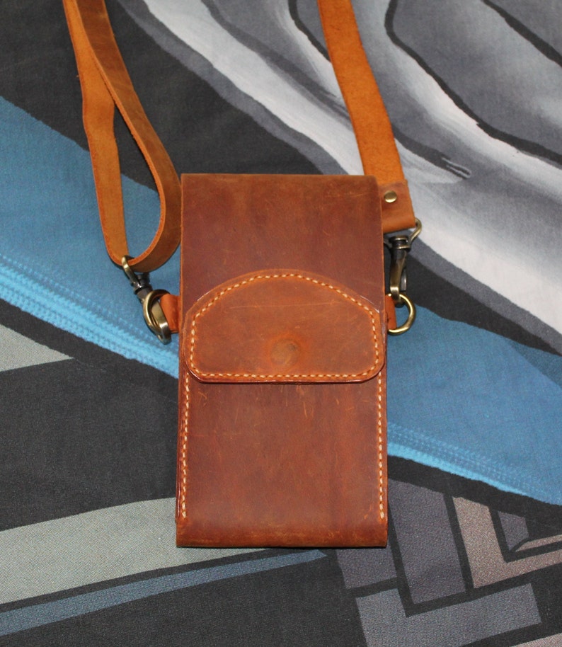 Leather Phone Bag Embossed Leather Crossbody Bag - Etsy
