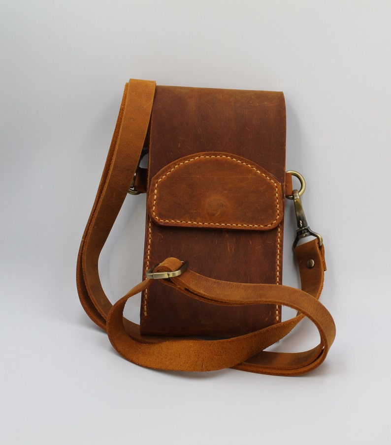 Leather Phone Bag Embossed Leather Crossbody Bag - Etsy
