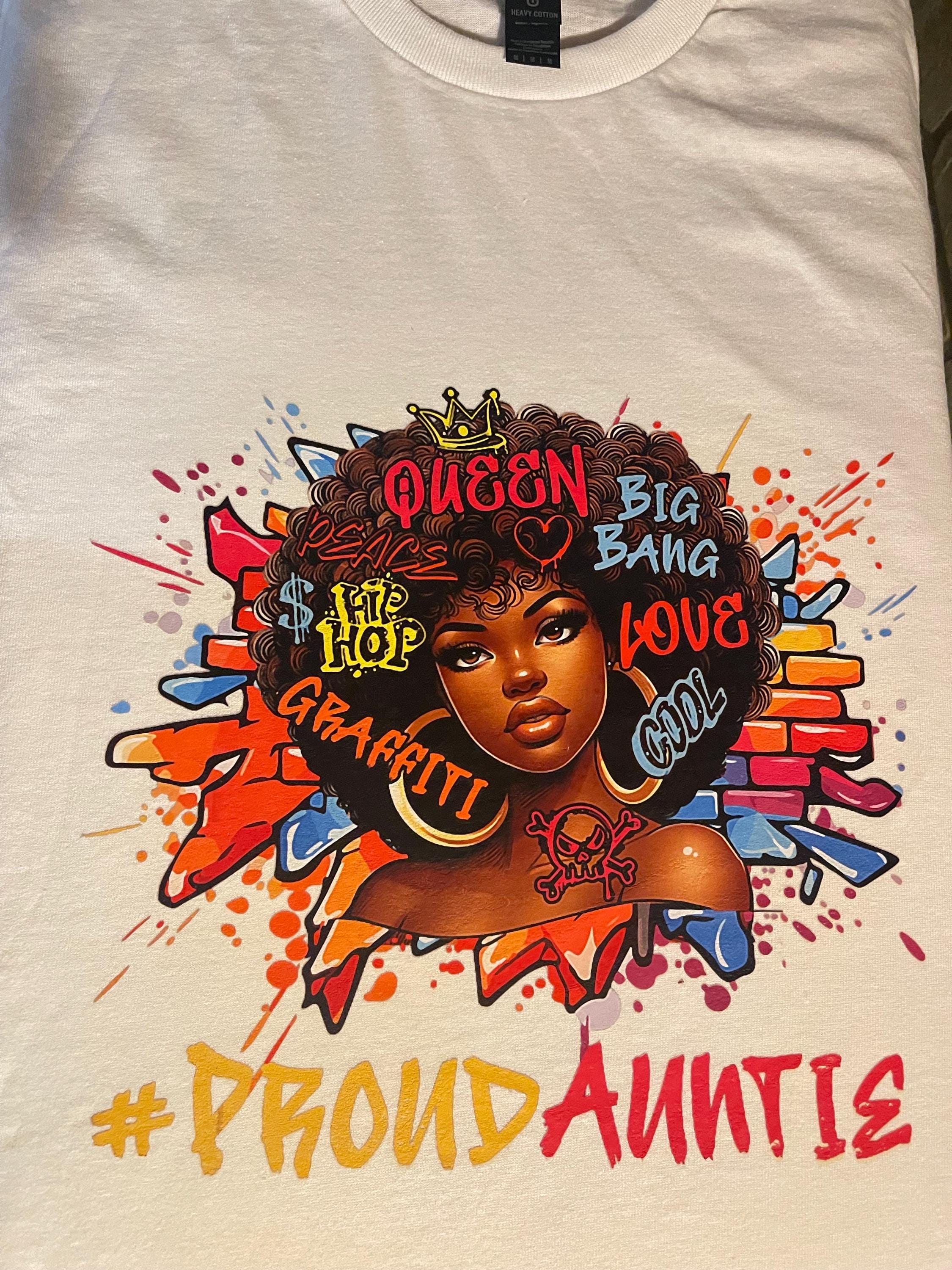 Auntie Graphic T-shirt - Etsy