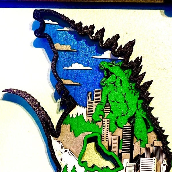 Godzilla Name Wall Art - Etsy