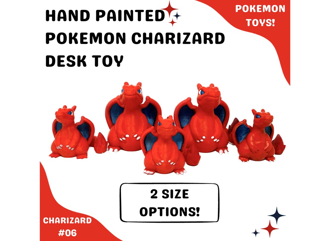 Hand-painted Pokemon Charizard Statue Artisan-crafted Collectible for ...