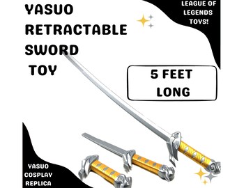 32 Collapsible Retractable Sword Katana Replaceable Blade , 3D Printed ...