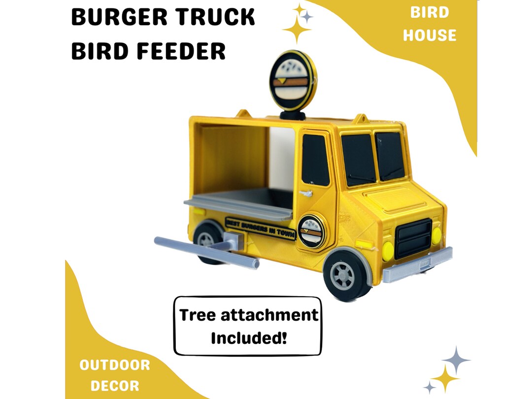 The Best Burgers Food Truck Bird Feeder , Fast Food Restaurant ...