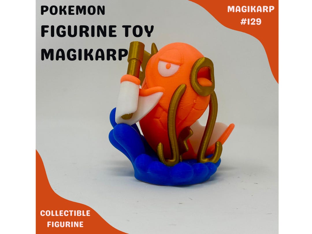 Magikarp Pokémon Figurine 4 Collectible Toy, Cake Topper, Perfect Gift ...