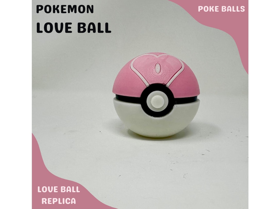 Love Ball Pokemon Prop High-quality Decorative Pokeball for Display and ...