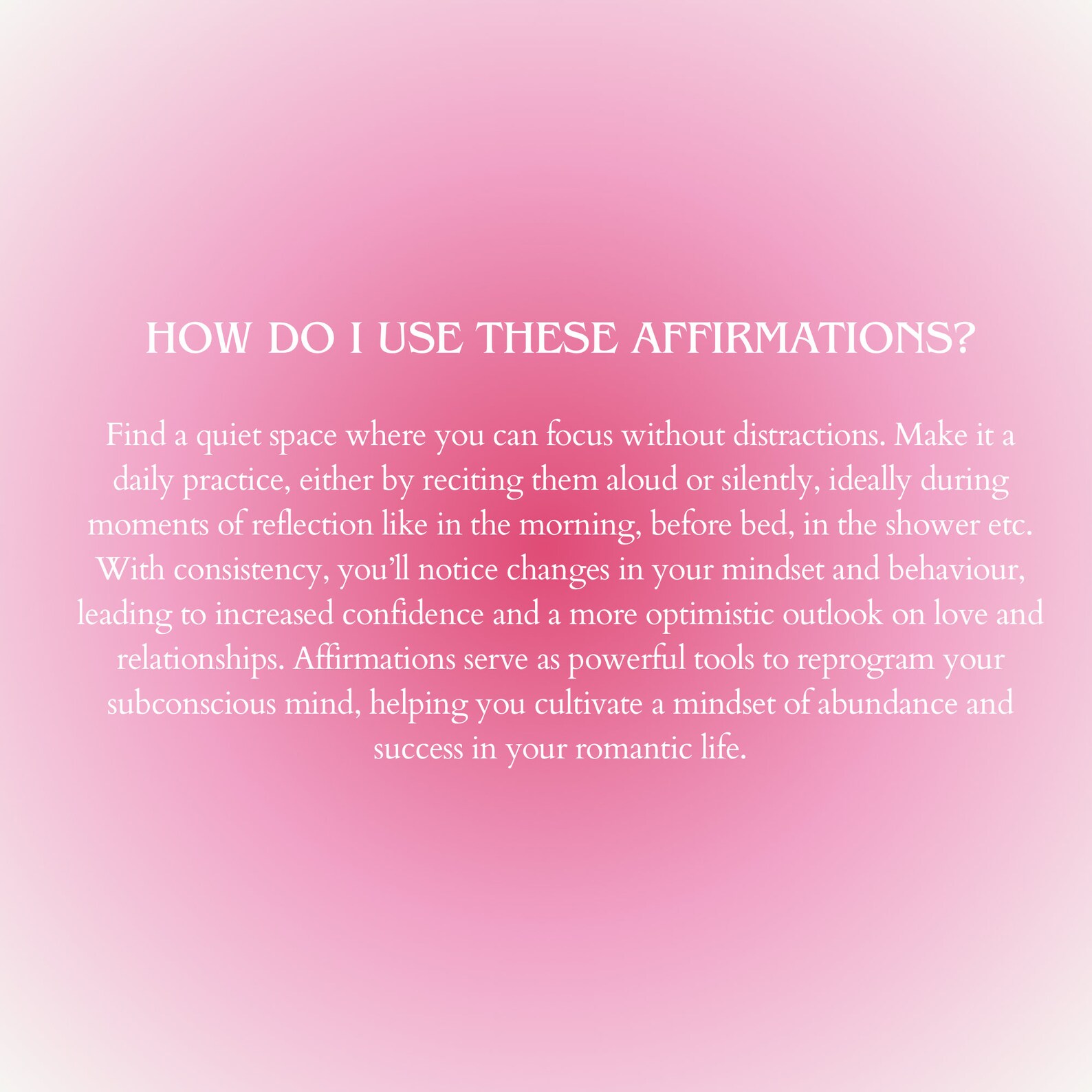 List of Love & Relationship Affirmations, Positive Affirmations ...