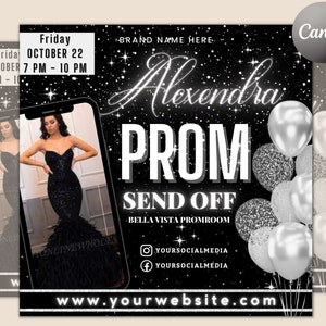 Prom Invitation, Prom Send off Flyer, Prom Invitation Flyer, Prom Flyer ...
