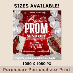 Prom Invitation Flyer, Prom Event Flyer, Prom Invitation, Prom Event ...