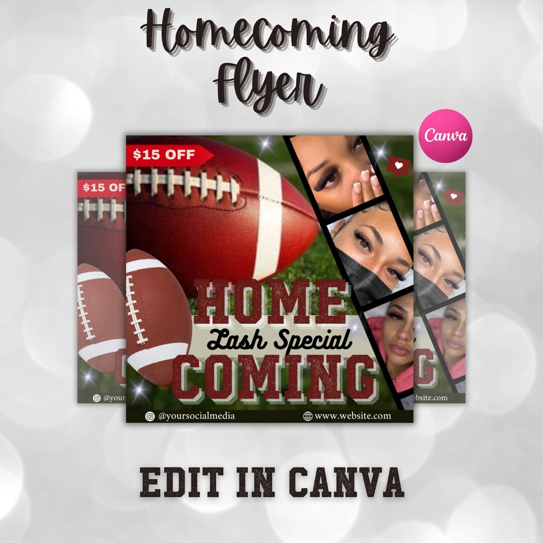 Vote Homecoming Queen Flyer, Homecoming Flyer, Lash Special Flyer ...