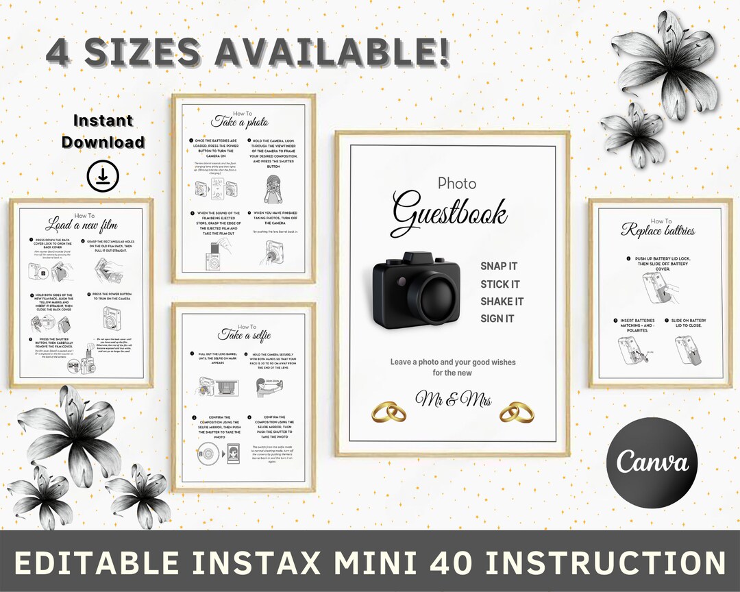 How to Take A Photo, Instax Mini 40 Camera, Instax Mini 40 Instructions ...