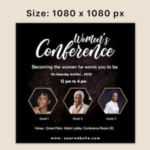 Women Empowerment Flyer, Women Conference Flyer, Women Event Flyer, Womens Conference, Women ...