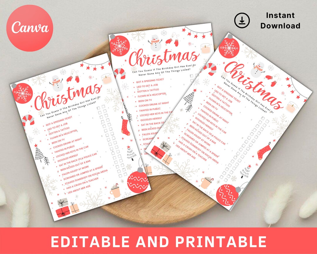 How Well Do You Know Christmas, Game for Christmas, Cookies Game, Know ...