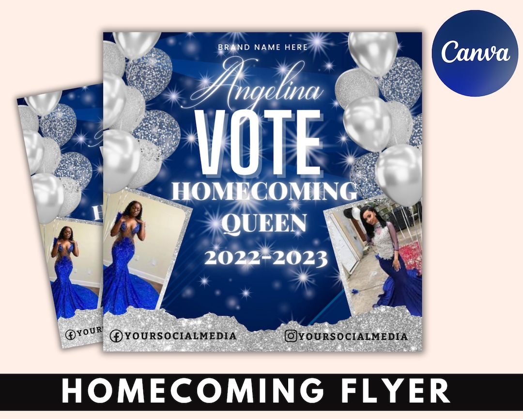 Vote Homecoming Queen Flyer, Homecoming Flyer, Campaign Flyer, Class ...