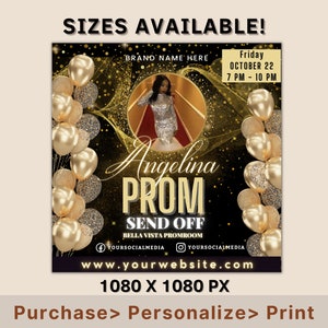 Prom Invitation Flyer, Prom Event Flyer, Prom Invitation, Prom Event ...