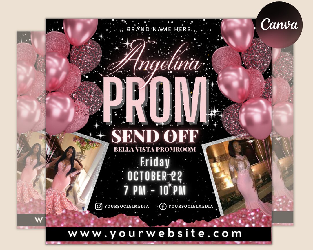 Prom Invitation Flyer, Prom Event Flyer, Prom Invitation, Prom Event ...