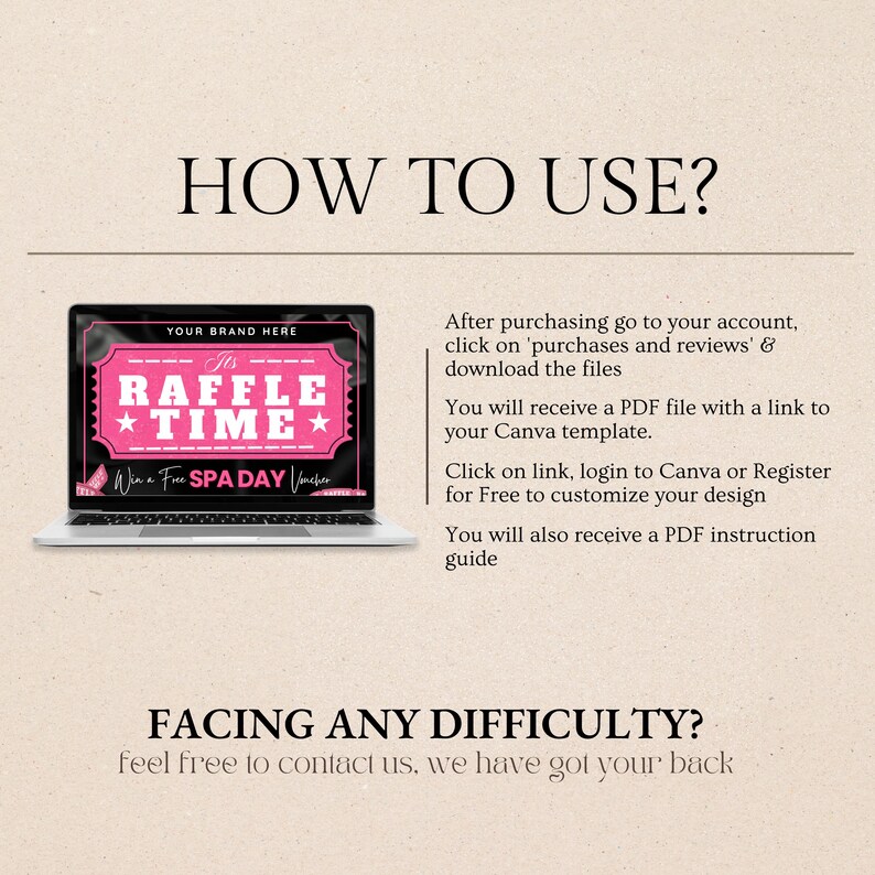Editable Raffle Flyer Template for Giveaways & Contests | DIY Beauty ...