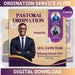 Editable Ordination Service Flyer, Church Flyer, Ordination Church ...