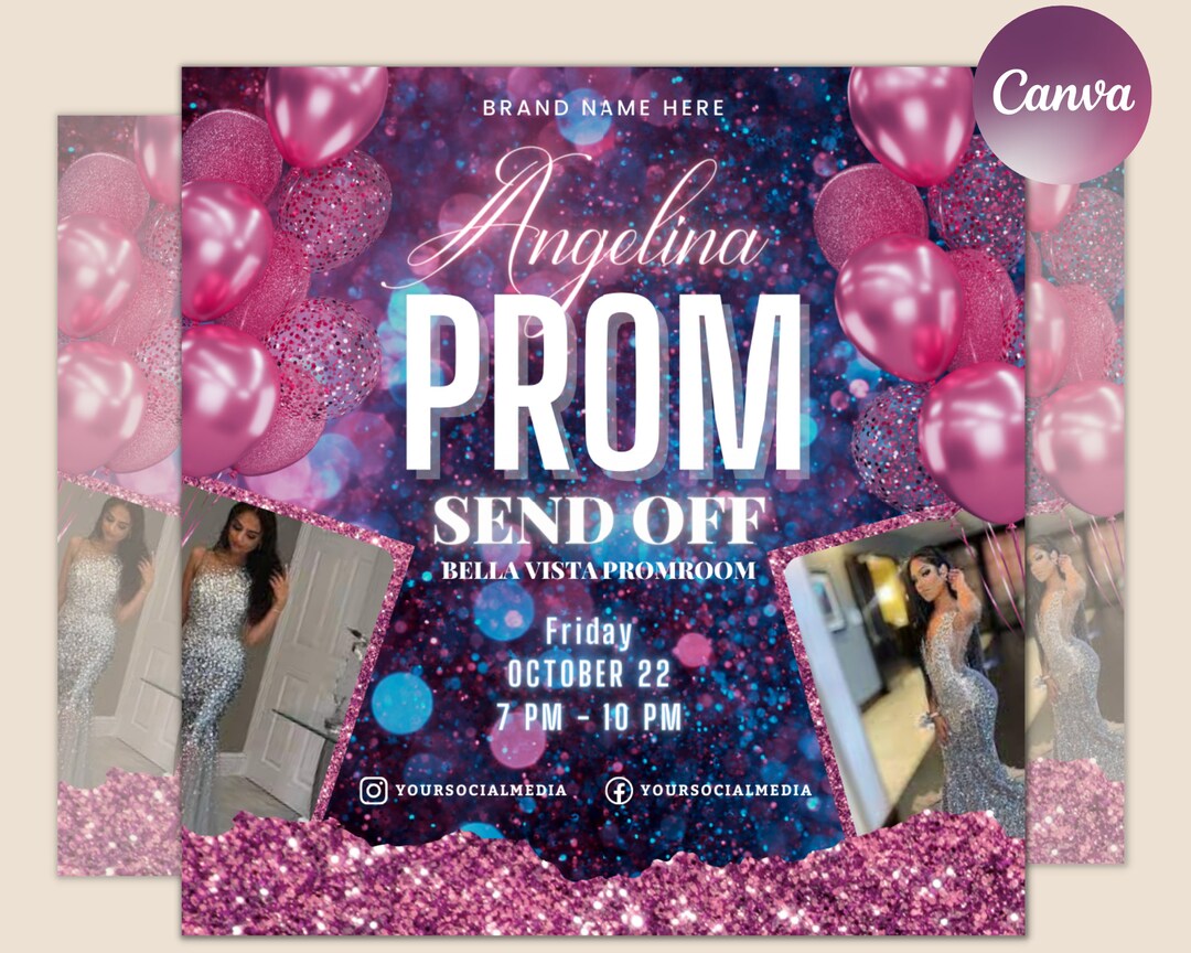 Prom Invitation Flyer, Prom Event Flyer, Prom Invitation, Prom Event ...