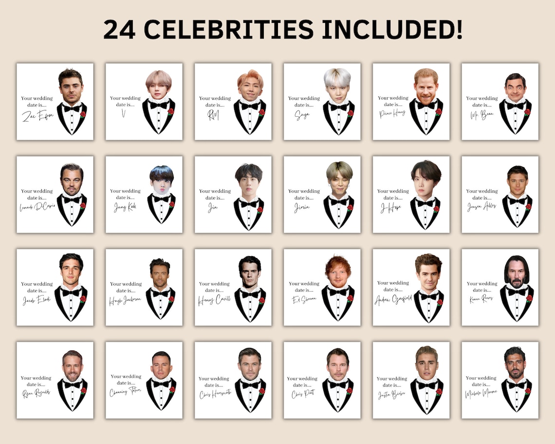 Printable Celebrity Who Has the Groom? Bachelorette Party Groom, Groom ...