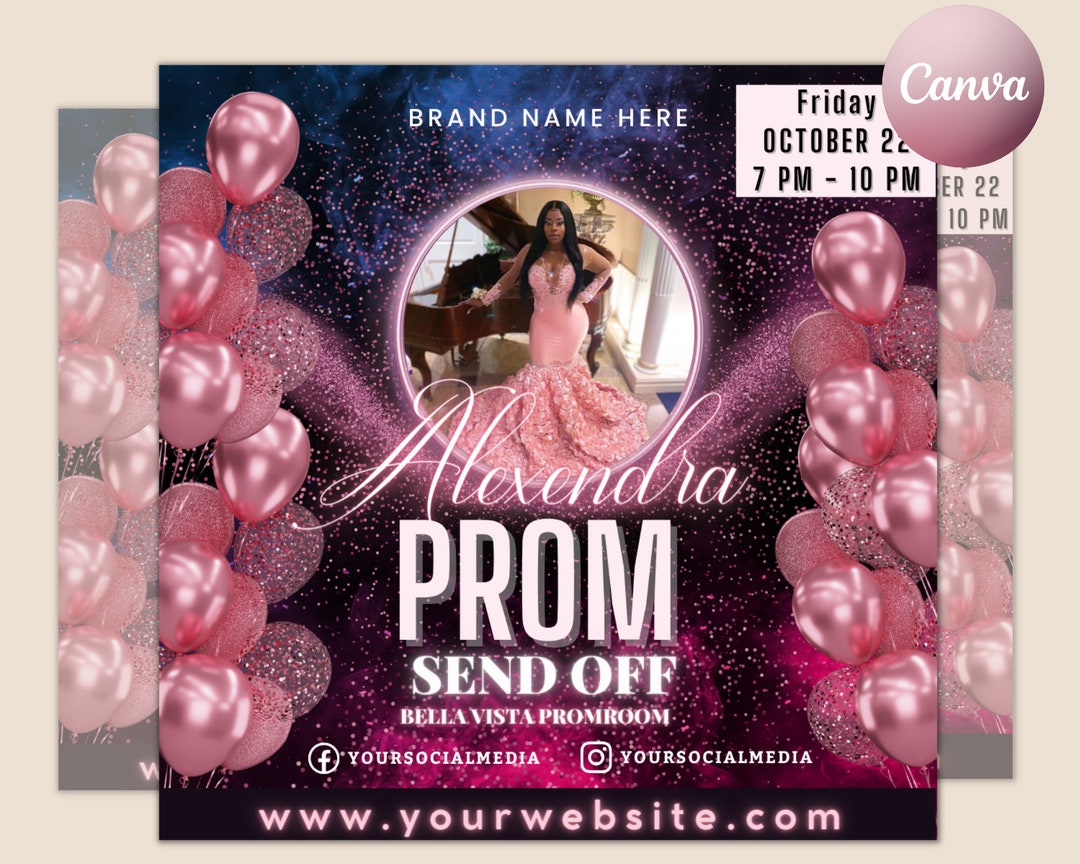 Prom Invitation Flyer, Prom Event Flyer, Prom Invitation, Prom Event ...