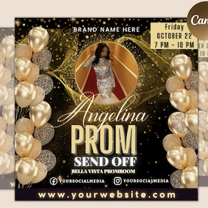 Prom Invitation Flyer, Prom Event Flyer, Prom Invitation, Prom Event ...