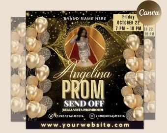 Prom Invitation Flyer, Prom Event Flyer, Prom Invitation, Prom Event ...