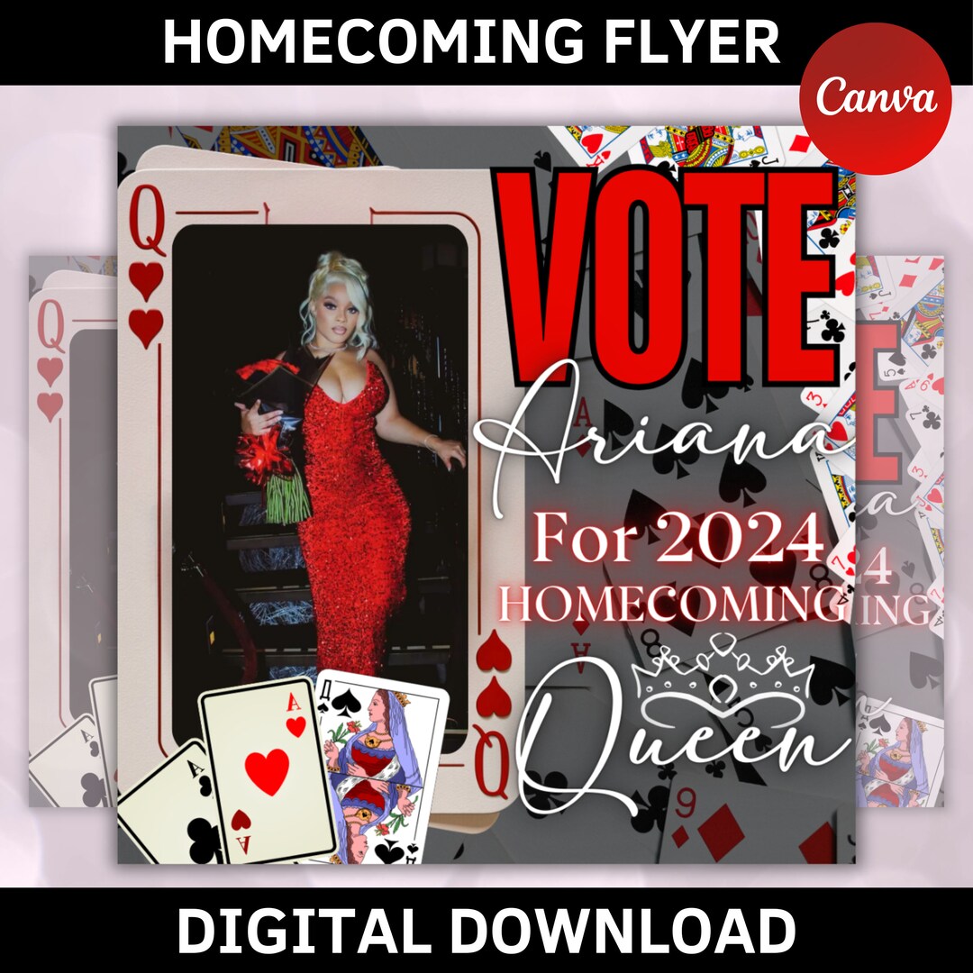 Vote Homecoming Queen Flyer, Homecoming Flyer, Campaign Flyer, Class ...