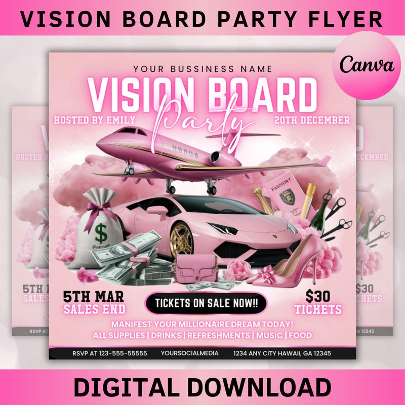 Vision Board Party - Etsy