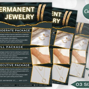 Permanent Jewelry Flyer, Permanent Jewelry Pop Up, Permanent Jewelry ...
