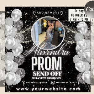 Prom Invitation, Prom Send off Flyer, Prom Invitation Flyer, Prom Flyer ...