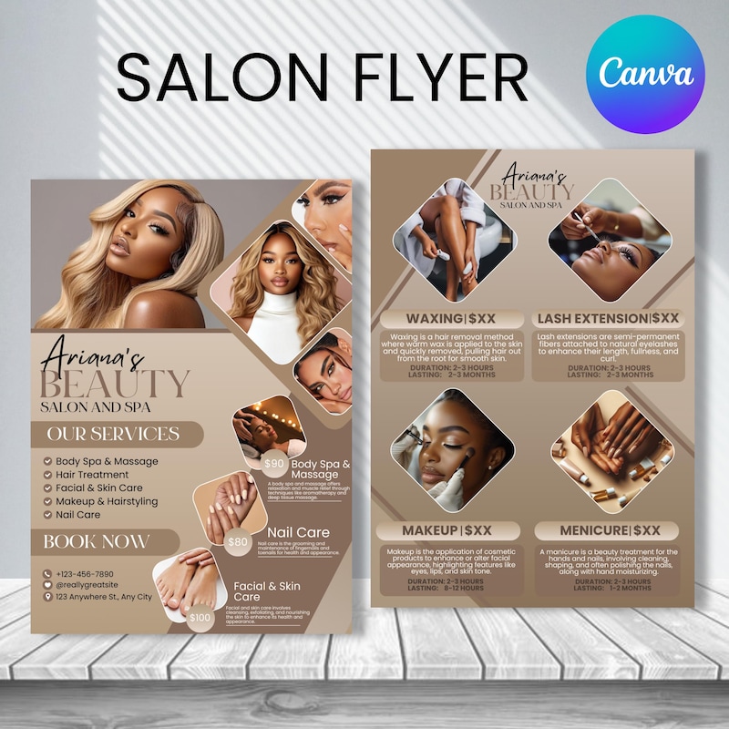 Beauty Salon Promotional - Etsy