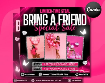 Bring A Friend Flyer, Bring A Friend Special, Bring A Friend Deal ...