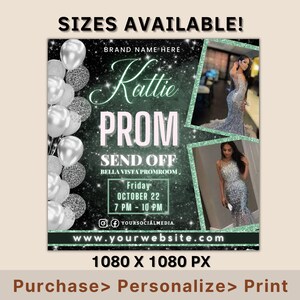 Prom Invitation Flyer, Prom Event Flyer, Prom Invitation, Prom Event ...