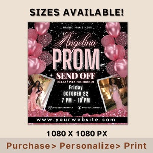 Prom Invitation Flyer, Prom Event Flyer, Prom Invitation, Prom Event ...