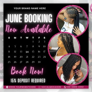 June Booking Flyer, June Book Now Flyer, June Bookings Available Flyer ...