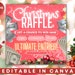 Printable Christmas Raffle Flyer, Holiday Flyer, Giveaway Flyer ...