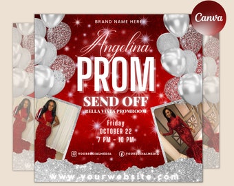 Prom Invitation Flyer, Prom Event Flyer, Prom Invitation, Prom Event ...